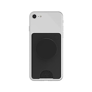 PopSockets Phone Wallet, Phone Card Holder, Wireless Charging Compatible, Wallet Compatible with MagSafe - Black