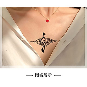 30 Different Patterns Dark Tattoo Stickers Waterproof Lasting Simulation Tattoo Unisex Temporary Stickers (F)