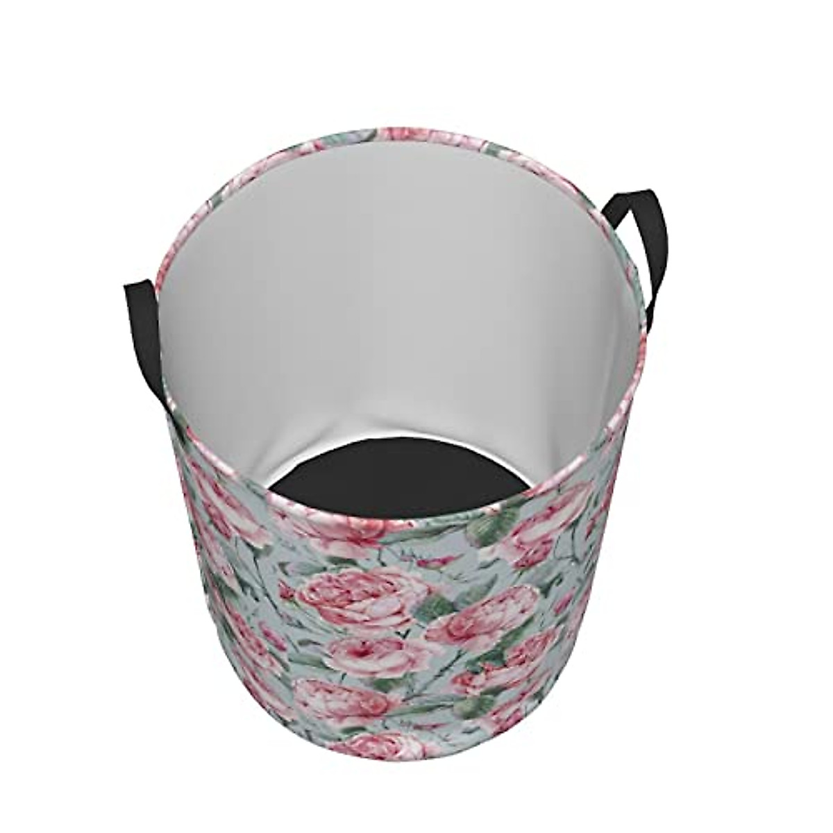 Rose Laundry Hamper Flower Laundry Baskets Large Women Hampers Toy Organizer Hamper Bag Dirty Clothes Storage Bin
