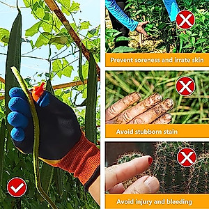 HASMI Gardening Gloves With Thumb Knife for Planting and Kitchen, Best Tool for Gardening and Kitchen