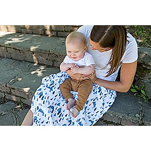 Lulujo Baby 100% Cotton Muslin Swaddle Blanket, 47 x 47-Inches, Mountain Top
