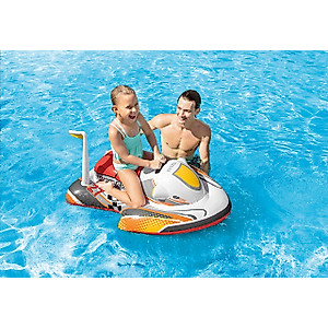 INTEX Wave Rider Inflatable Pool Float: Pool Toy For Kids – Heavy-Duty Handle – 88lb Weight Capacity – 46" x 30.5" – For Ages 3+