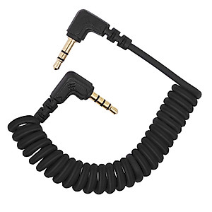 Replacement 3.5mm TRS to 3.5mm TRRS Patch Adapter Cable for Smartphone Movo BOYA by MM1 Rode VideoMicro Mics 100cm 39" 3.3ftQ