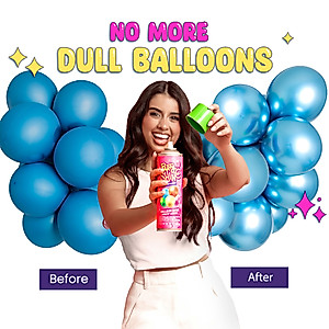 Party Shine Bubble Gum Balloon Shine Spray, Silicone Spray for Latex Balloons, Sweet Bubble Gum Scent, Waterproof, Non-Slip Formula, Balloon Spray Shine Perfect for Party Decorations, 13oz (1 Pack)