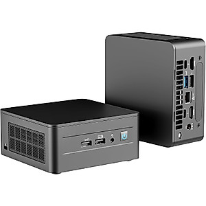 Intel NUC 12 Pro Kit Wall Street Canyon Mini PC for Zoom Room (64GB RAM, 2TB SSD, 12-Core i5-1240P, Iris Xe Graphics) Business Desktop, 2 x Thunderbolt 4, Ethernet, Wi-Fi 6E, IST Hub, Win 11 Pro