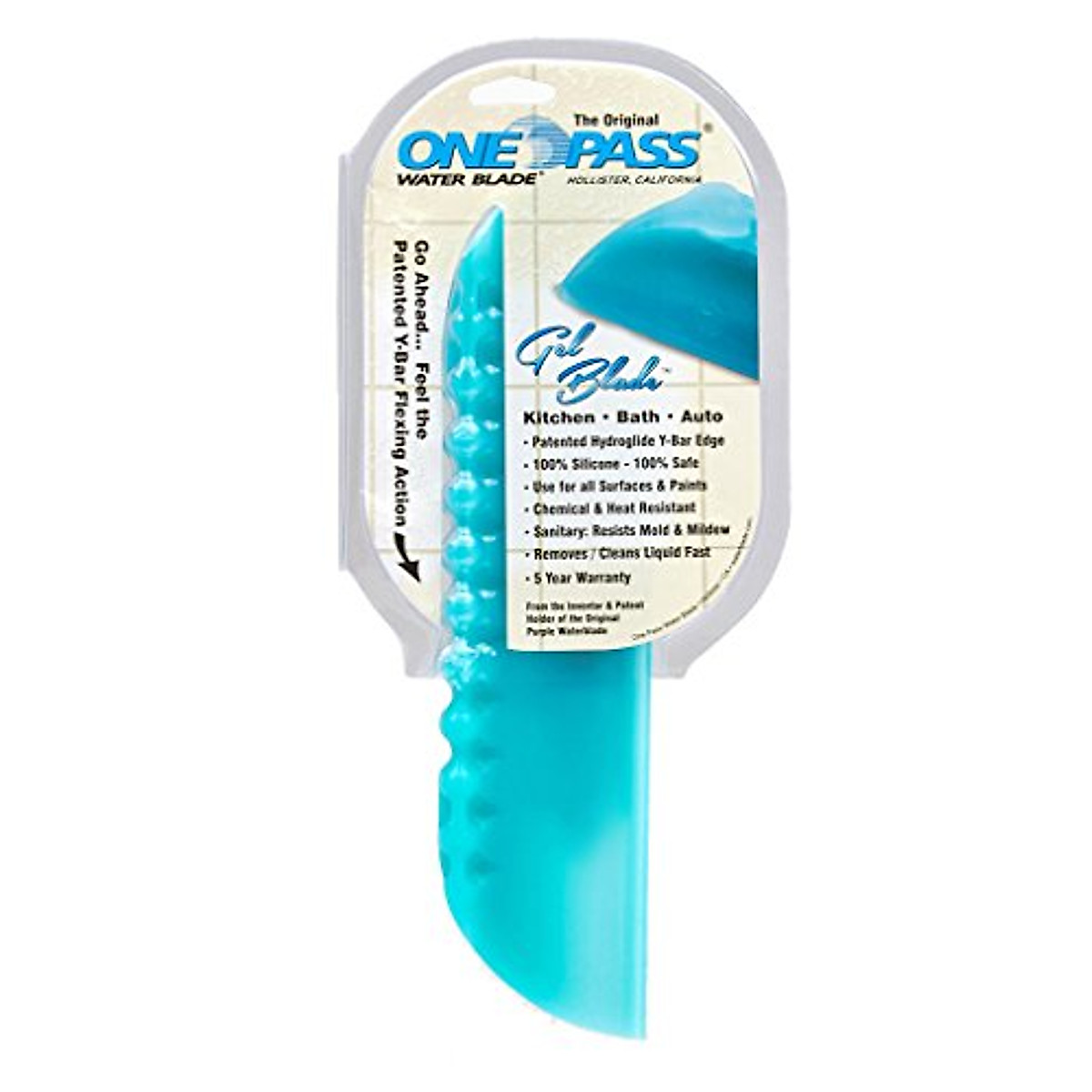 Silicone Gelblade Water Blade Squeegee for Kitchen, Bath & Auto (12 Inch)