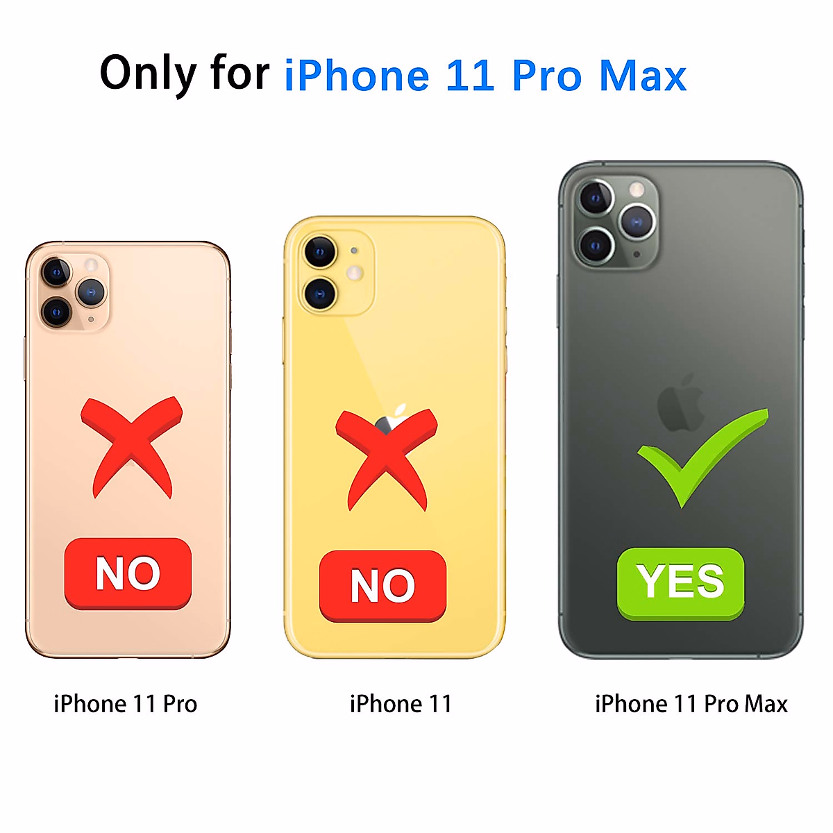 inkolelo iPhone 11 Pro Max Waterproof Case, Built-in Screen Full-Body Protector with Floating Strap IP68 Waterproof Case for iPhone 11 Pro Max 6.5 inch Case (2019) - Matte Black/Orange