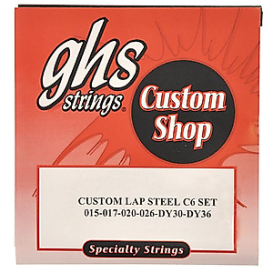 GHS Electric Lap Steel Strings C6 Tuning 15-36 (6 Pack Bundle)