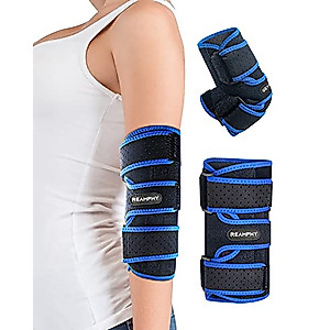 Elbow Brace, Adjustable Elbow Splint Support Immobilizer Brace Stabilizer Sleeping for Cubital Tunnel Syndrome, Comfortable for Ulnar Nerve entrapment Relief Pain and Tendinitis Arm Straightener Fit Men ＆ Women