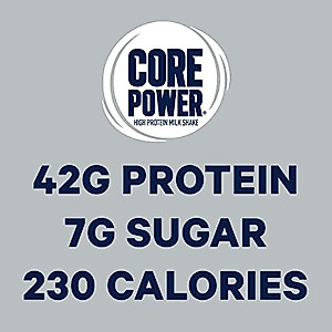 Core Power Fairlife Elite 42g High Protein Milk Shake Bottle , Ready To Drink for Workout Recovery, Strawberry, 14 Fl Oz, Liquid, kosher (Pack of 12)