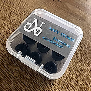 Ear Tips Earbuds Compatible with Huawei Freebuds Pro Eartips Anti-Slip Memory Foam Ear Buds Eargels Earpads Cover 6pcs L/M/S (Black)