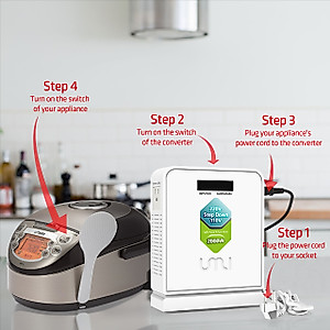 UMI 1200W 2000W Step Down Voltage 220v to 110v Converter, Heavy Duty Power Converter 220V to 110V, Good Transformer for Overseas, Step Down Converter 220V to 110V - US to Europe Voltage Converte