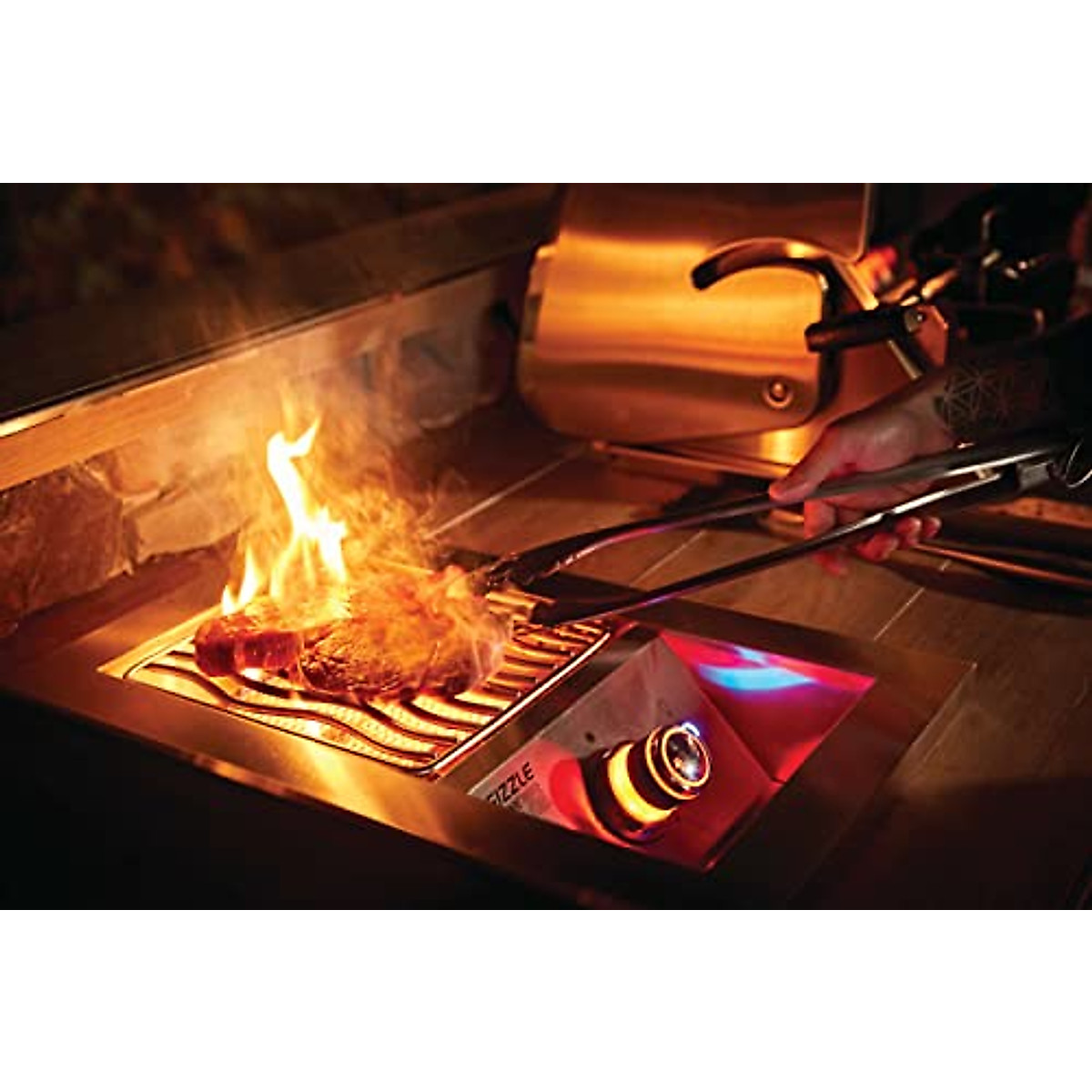 Napoleon Built-In Component - BIB10IRPSS - Single Infrared Drop-In Burner, BBQ Grill, Stainless Steel, Natural Gas, 10-inch BBQ Grill Burner, Perfect Sear, Infrared SIZZLE ZONE™, Sear Station Burner