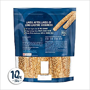 Purina Busy Rawhide Small/Medium Breed Dog Bones, Chewnola With Oats & Brown Rice - 10 ct. Pouch