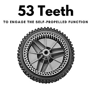 Front Drive Wheels Fit for HU Mower - Front Drive Tires Wheels Fit for HU Front Wheel Drive Self Propelled Lawn Mower Tractor, Wheel for HU700F, Replaces 532401274, 2 Pack, Gray1