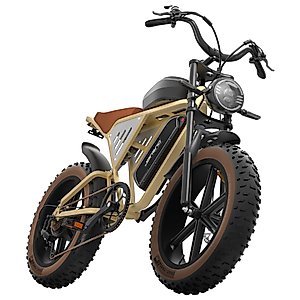 EOSBIKE JANSNO Electric Bike 20" x 4.0 Adult Electric Bike with 750W Brushless Motor with Unlockable Rage Mode, 48V 34Ah Modular Dual Batteries, Extra Long Range, 7-Speed Transmission UL Listed