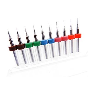 10 Mixed Micro Drill Bits CNC PCB .1mm.15mm.20mm.25mm.30mm Installation, Toy and Jewelry Making, Crafts, CNC Circuit Board Production, Modeling Tools!!