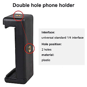 CALIDAKA Guitar Head Clip Guitar Phone Holder Smartphone Guitar Capo 360 Rotation Headstock Cell Phone Clamp Clip Mount for Electric or Acoustic Guitars, Fits Smartphone with 2.16in-2.95in