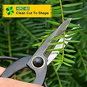 Pruning Shears - Sharp Garden Shears - Japanese Bonsai Scissors for Deadheading, Shaping, Arranging Flowers, Trimming Plants, 7.3" (180 mm)