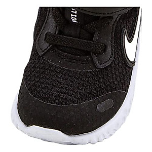 Nike Baby Revolution 5 Velcro Running Shoe, Black/White-Anthracite, 7C Regular US Toddler