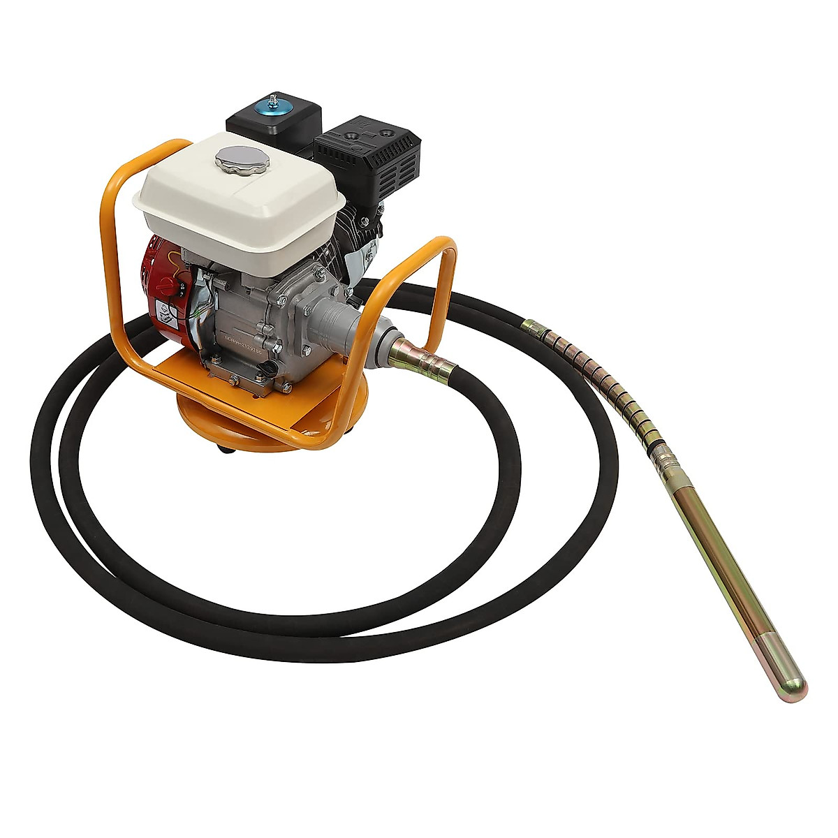 Concrete Vibrator, 7.5HP 4 Stroke Gas Powered Concrete Vibrating Tool 3600r/min Cordless Cement Mixer with 19.69ft Shaft Rod for Highways Bridges Housing Construction