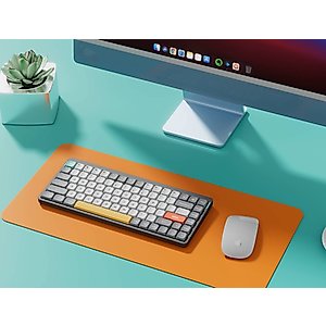 nuphy Air75 Mechanical Keyboard, 75% Low Profile Wireless Keyboard, Supports Bluetooth 5.0, 2.4G and Wired Connection, Compatible with Windows and Mac OS Systems-Gateron Blue Switch