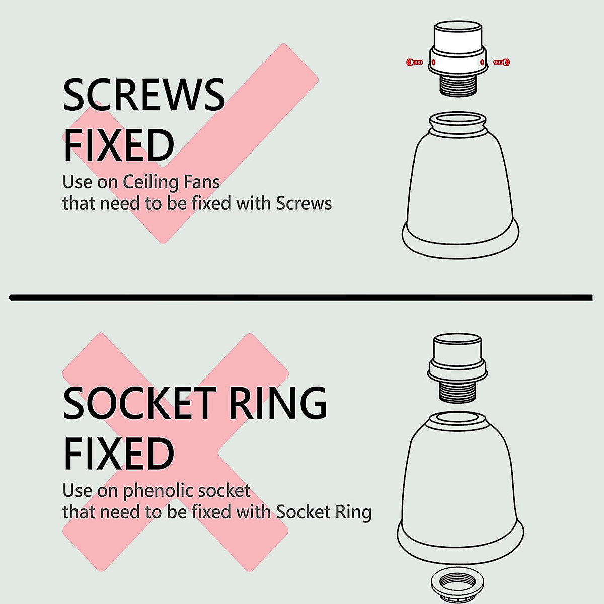 LIGHTACCENTS 4-Pack Ceiling Fan Light Covers -white Alabaster Glass Shade Lamp Replacement Kit For Ceiling Fan Light Kits. Glass Lamp Shade Replacement Used For Ceiling Fan Globe Replacement