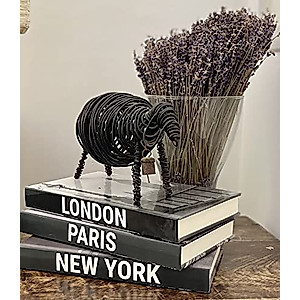 3 Decorative Books for Home Decor: Modern Farmhouse Hardcover Fashion Design Stack Faux Books Ends for Display Coffee Table, Living Room, Office Shelves, White and Black