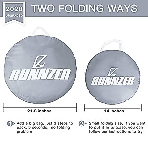 L RUNNZER Baby Safety Crib Tent to Keep Baby from Climbing Out,Pop Up Crib Tent to Protect Your Baby from Falls and Bite,See Through Mesh Top Nursery Mosquito Net