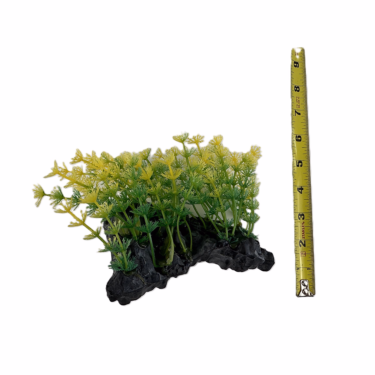 Gingerbread Pet Supply Wide Plastic Aquatic Plant with Large Weighted Base