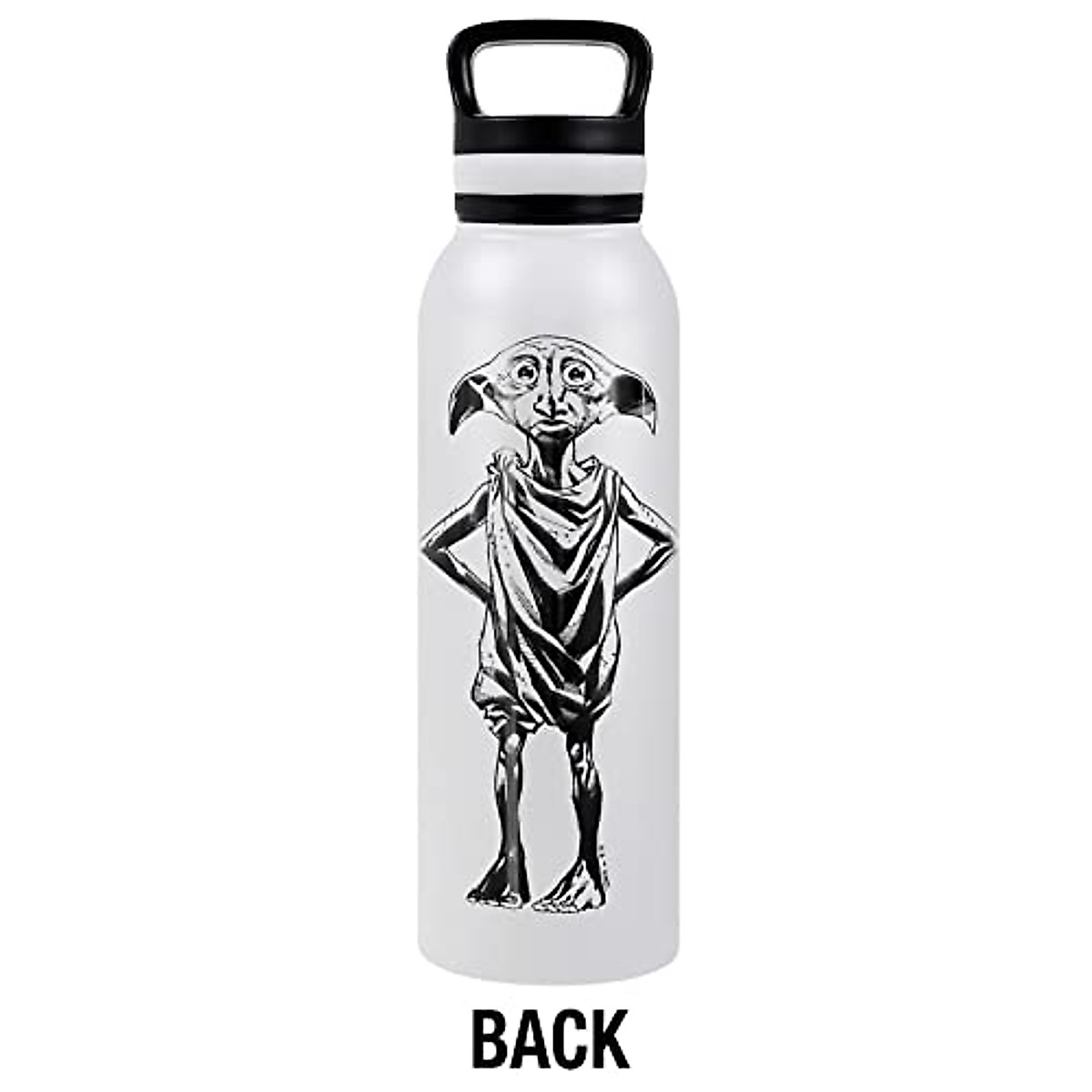 Harry Potter OFFICIAL Dobby 24 oz Insulated Canteen Water Bottle, Leak Resistant, Vacuum Insulated Stainless Steel with Loop Cap