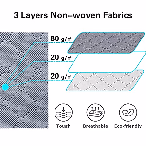 6 Pack Clothes Storage Bags Organizers- Durable, Foldable Clothing Storage Bags with Zipper and Sturdy Handles- 90L Large Storage Bags for Clothes, Pillows, and More- Blanket Storage Bags- Gray