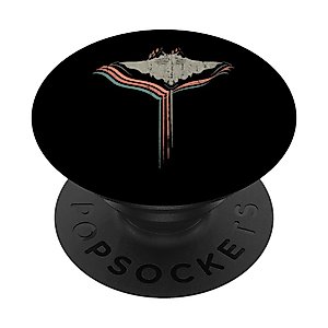 Ocean Animal Lover Aquarist Stingray Retro Manta Ray PopSockets Swappable PopGrip