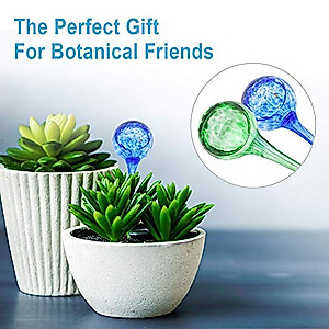 FEEMIC Indoor Plant Watering Globes Automatic Self Water Bulbs Aqua Water Globe Irrigation Device Decorative Hand-Blown Glass