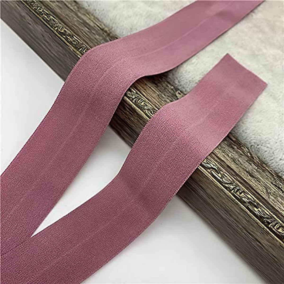 GMMDXD 3/10/15/20/25mm 5yards Elastic Ribbon Fold Over Spandex Elastic Band for Sewing Lace Trim Waist Band Garment Accessory (Color : 05 15mm)