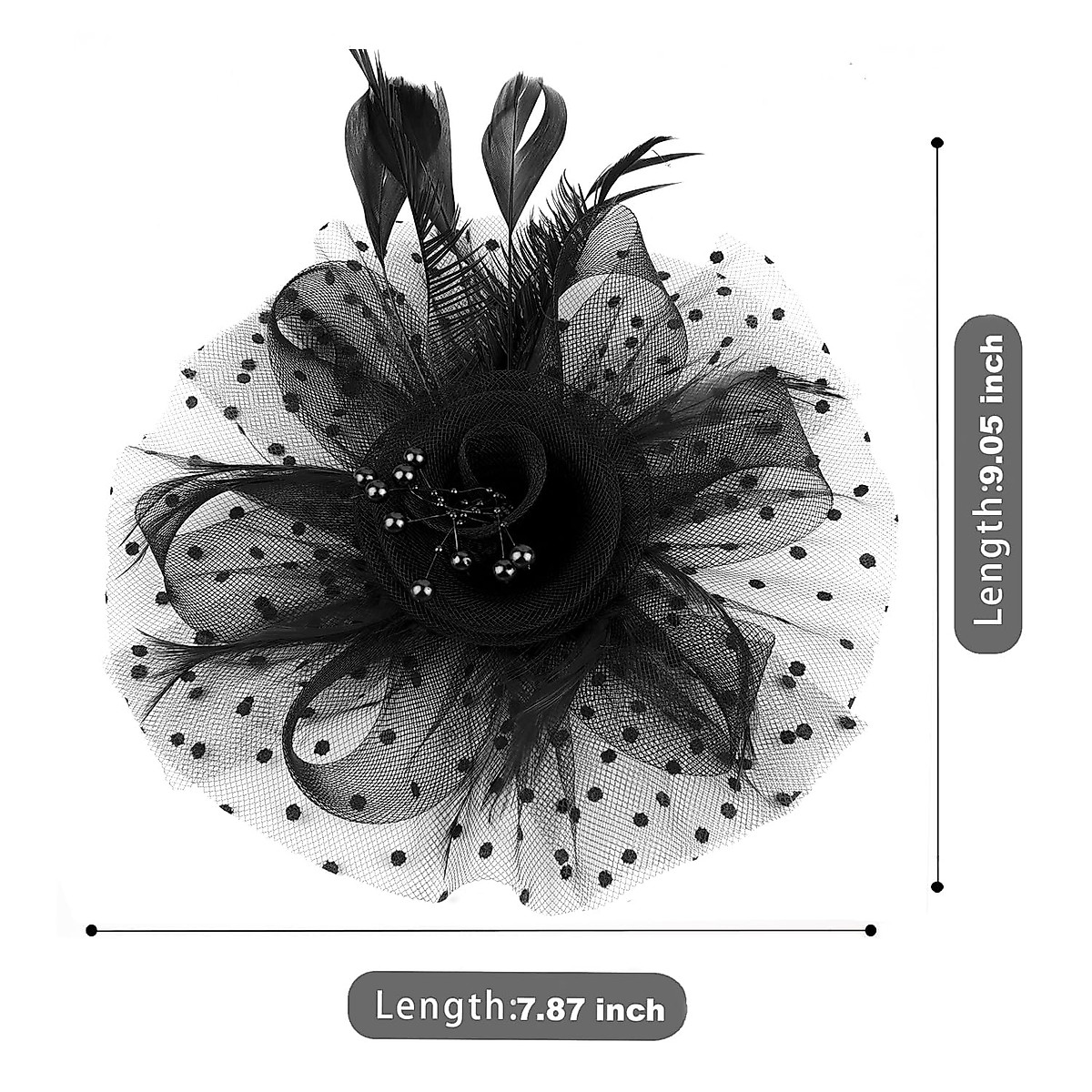 Litter Star Women Fashion Kentucky Derby Fascinators Pillbox Cocktail Headband Headwaer Hat for Wedding and Tea Patry (2-Dark Pink)