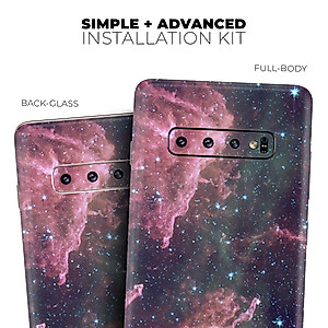 DesignSkinz Vibrant Deep Space Protective Vinyl Decal Wrap Skin Cover Compatible with The Samsung Galaxy S20 (Screen Trim & Back Glass Skin)