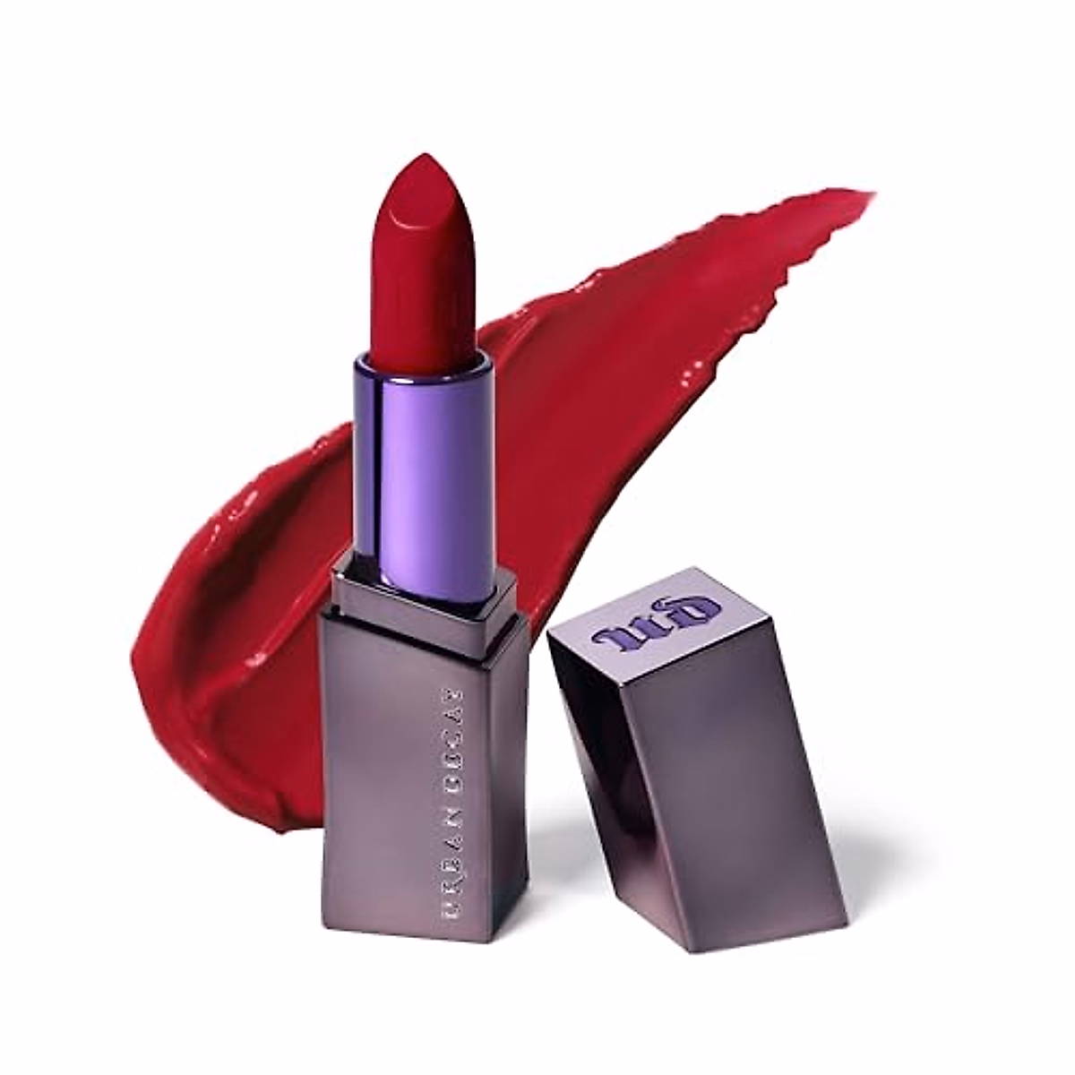 URBAN DECAY Vice Hydrating Lipstick (No Parking - Deep Blue Red - Cream Finish), Creamy Formula, Moisturizing Lip Color with Aloe Vera & Avocado Oil, Vegan, Cruelty-free - 0.11 oz