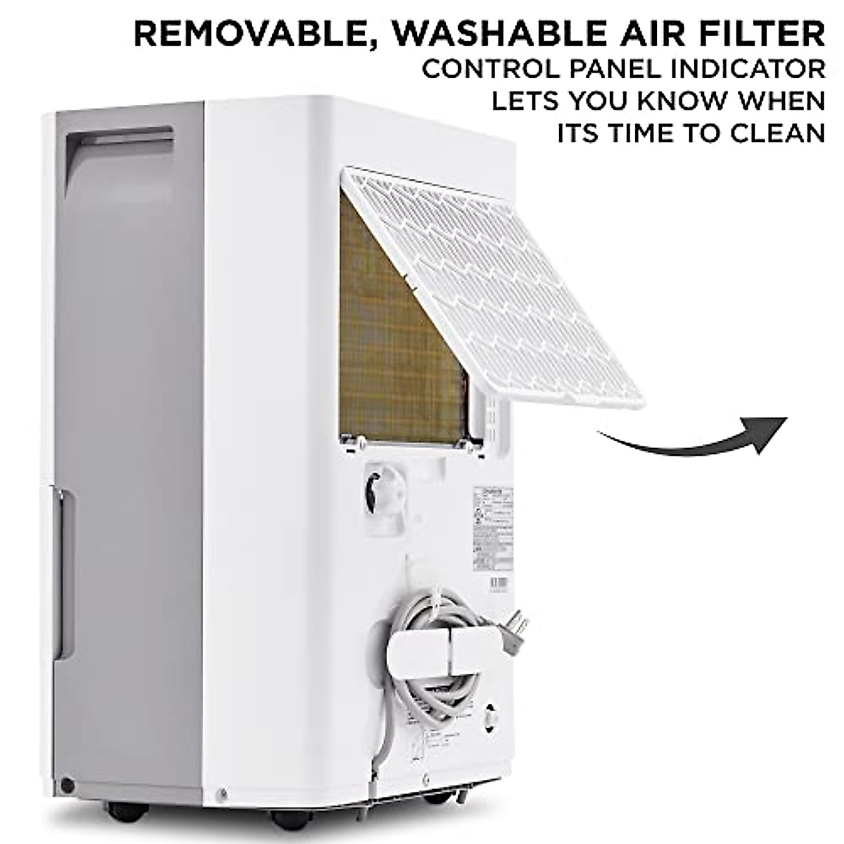 Ivation 4,500 Sq. Ft Energy Star Dehumidifier With Pump, Large Capacity Compressor De-humidifier for Big Rooms and Basements with Continuous Drain Hose Connector and Pump, Auto Shutoff and Restart