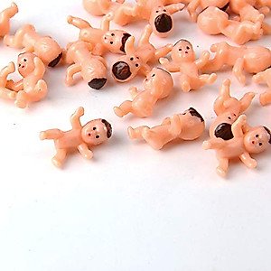 36pcs Mini Plastic Babies for Baby Shower, ice Cube Game, Party Decorations, Baby Toys