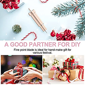 Premium Fine Point Blade for Cricut, Fabric Bonded Blade and Housing, Cutting Blades Replacement for Maker 3/Maker/Explore 3/Explore Air 2/Air/One, Explore Maker - Gold