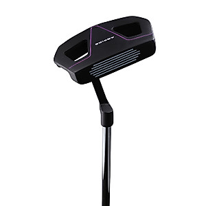 Aspire XD1 Ladies Womens Complete Right Handed Golf Clubs Set Includes Titanium Driver, S.S. Fairway, S.S. Hybrid, S.S. 6-PW Irons, Putter, Stand Bag, 3 H/C's Purple (Right Hand Petite -1")