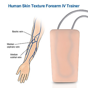 SimCoach Phlebotomy and Venipuncture Practice Kit, Wearable IV Practice Kit, IV Start Kit for Injection Training, Nursing School Essentials, White