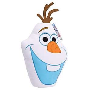 Disney Frozen 2 Character Head 16.5-Inch Plush Olaf, Soft Pillow Buddy Toy for Kids, Officially Licensed Kids Toys for Ages 2 Up by Just Play