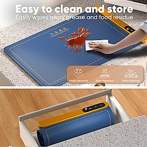 Food warming mat, Full Surface Heating Electric Warming Tray for buffets party, Premium Silicone Nano-Material food warmers for parties with 6 Temperature Settings, 2-6 hours Auto Shut-Off