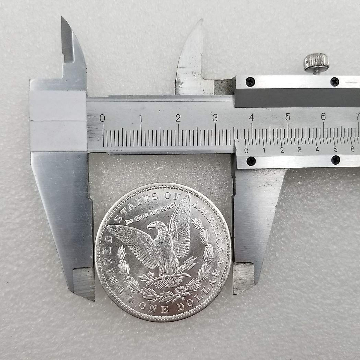 Kocreat 1896-S-COPY Morgan Dollar-Copper Plating Silver Coin-Replica U.S Old Original Pre Morgan Souvenir Coin Hobo Coin Lucky Coin Hobby Collection