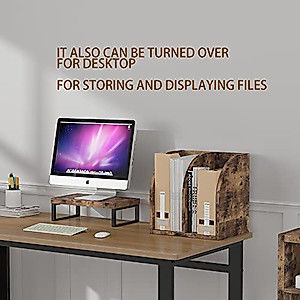 FUSUNBAO Magic DIY Cube Storage Organizer Stackable Cubles for Corner Bookshelf -Home Books Clothes Toy -Modular Cubby Storage System -Office Cubical -Bookcase (Antique Brown, Curved Shape Cube)