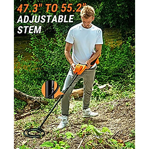 SUNPOW Metal Detector for Adults Professional Waterproof-Adjustable High Accuracy Beach Metal Detector with Ground Balance,All Metal & DISC & Notch & Pinpoint 4 Modes, 10" IP68 Coil, Advanced DSP Chip