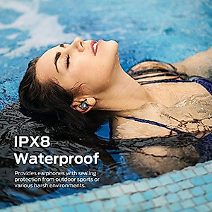 Monster Champion True Wireless Earbuds, Bluetooth 5.0 IPX8 Waterproof Sports Headphones with aptX Deep Bass, CVC 8.0 Noise Cancellation, Type C Quick Charge, 100Hrs Charging Case