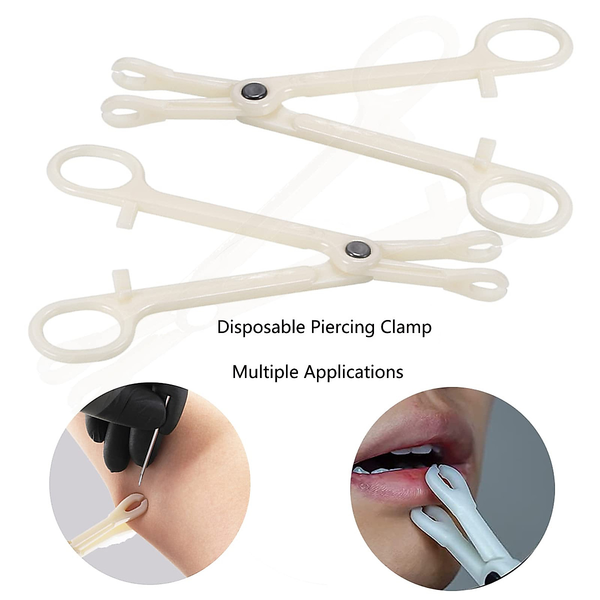 Belly Piercing Kit - Urknall Belly Button Piercing Kit Navel Piercing Kit with 14G Belly Button Jewelry 316L Steel Piercing Needles and Piercing Clamps for Navel Rings Piercing Kits Piercing Supplies